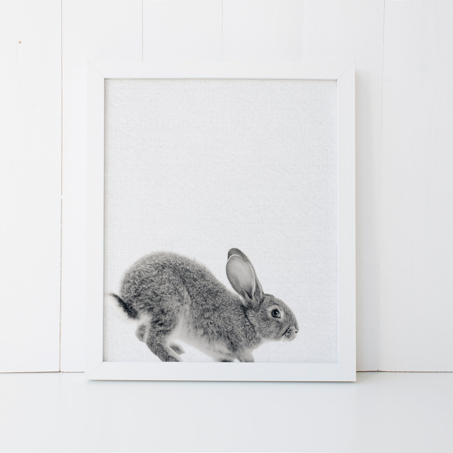 Bunny Wall Art Rabbit Print Nursery Decor PRINTABLE Wall - Etsy