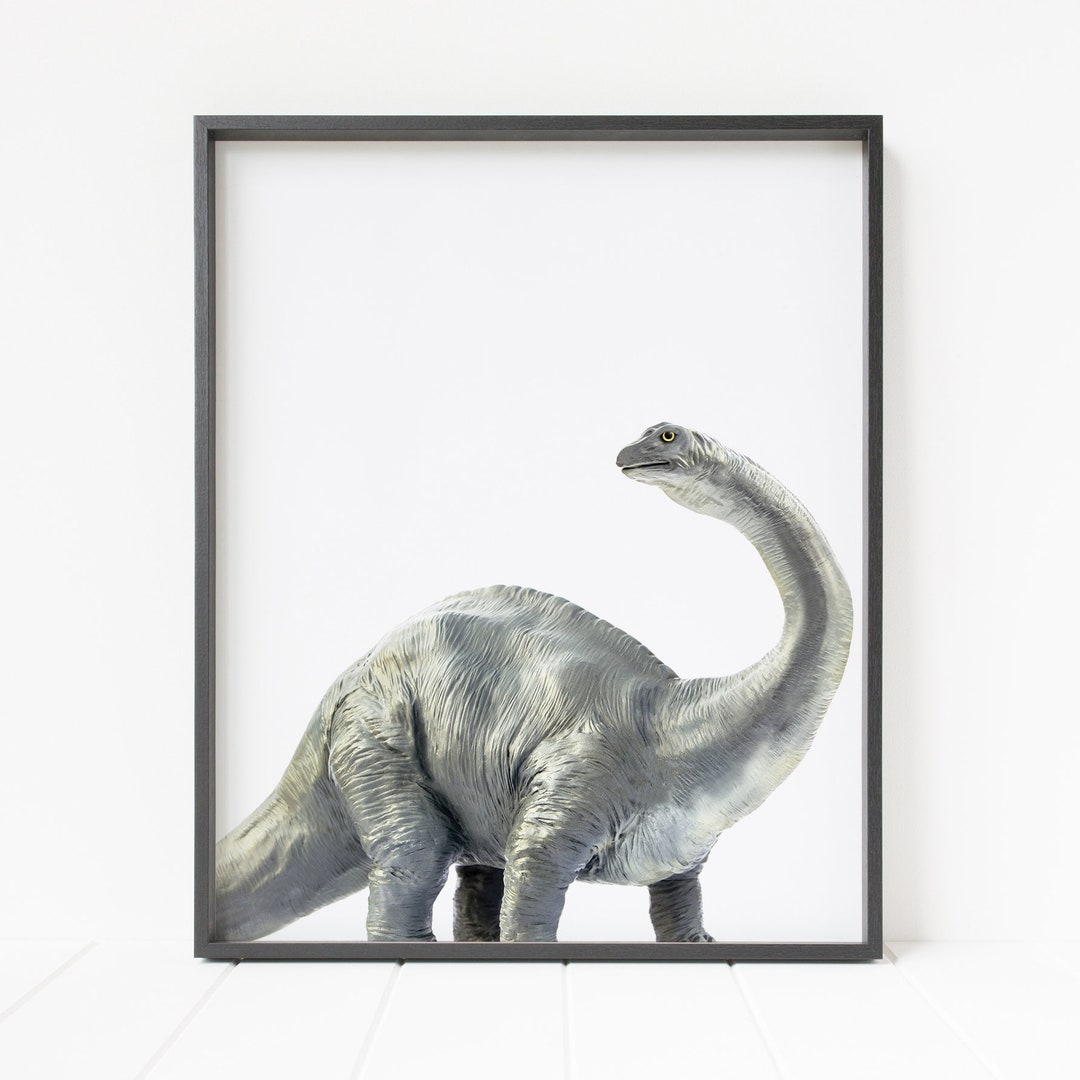 Brontosaurus Print, Dinosaur Print, Dinosaur Decor, Nursery Wall Art ...