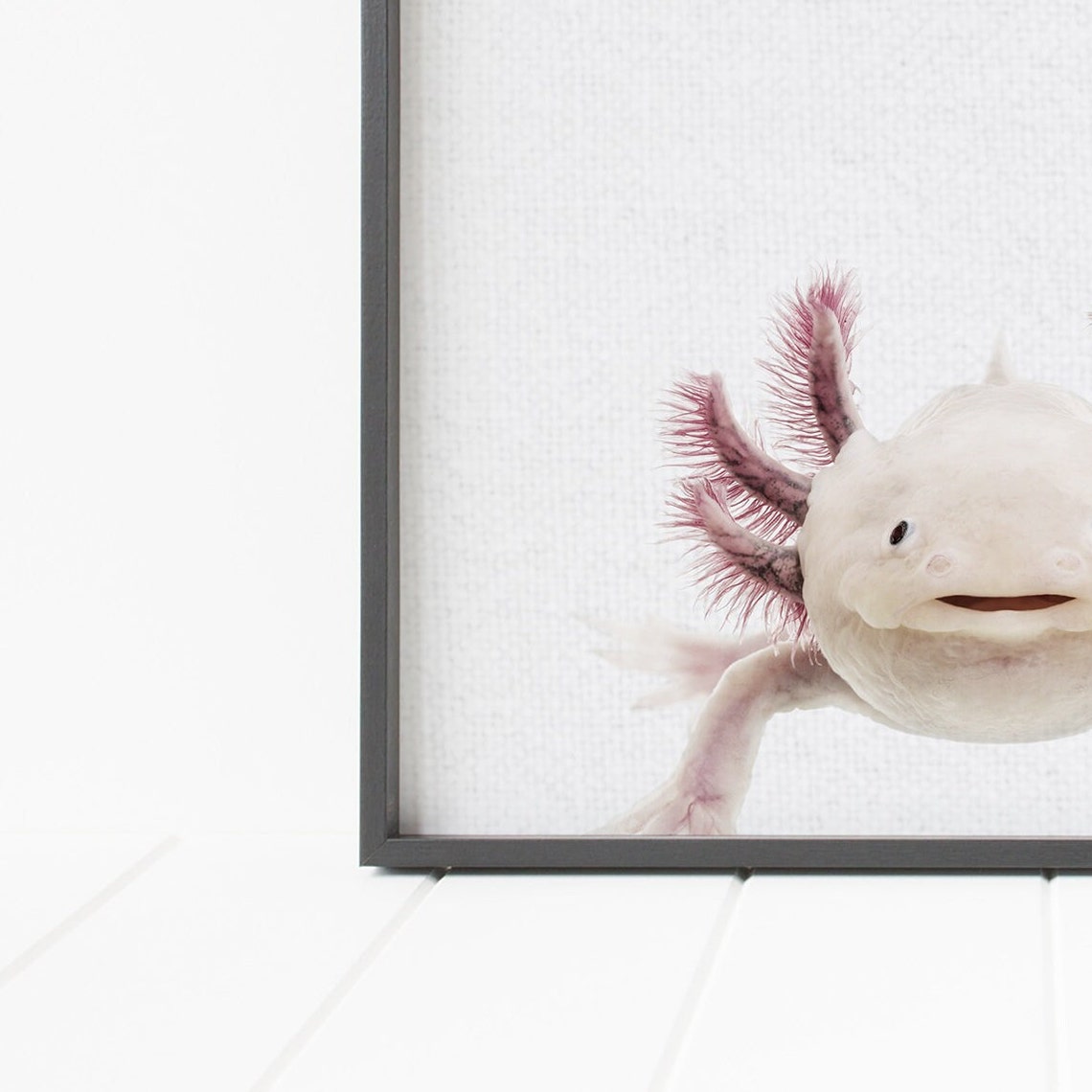 Axolotl Print Axolotl Wall Art Axolotl Decor Nursery Animal - Etsy