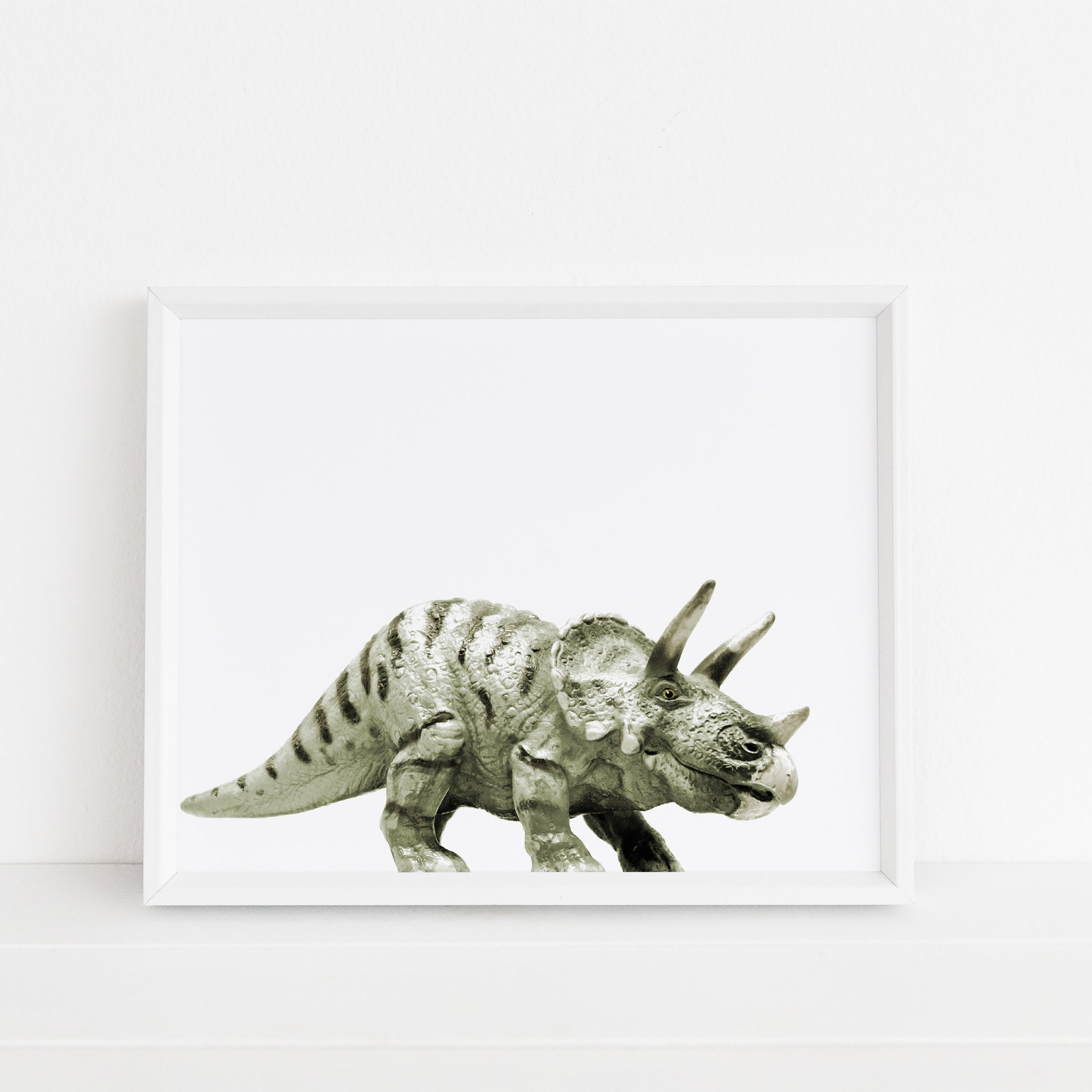 Triceratops Print, Dinosaur Wall Art, Dinosaur Decor, Dinosaur Print ...