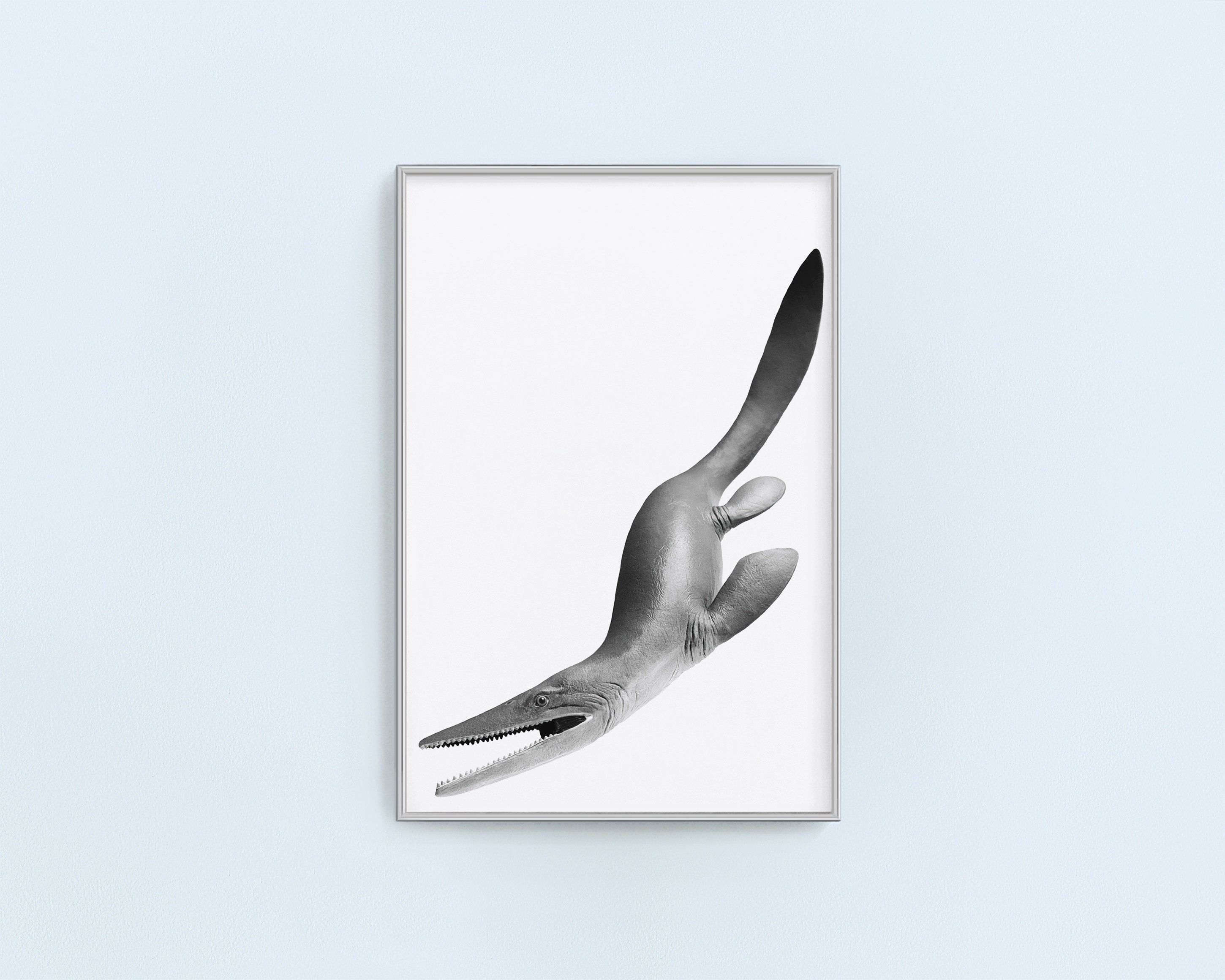 Mosasaur Print Mosasaurus Dinosaur Wall Art Swimming - Etsy