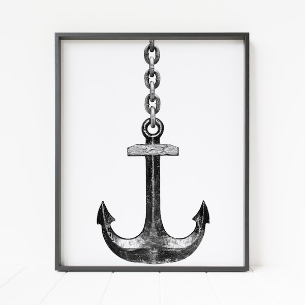 Anchor Print - Etsy