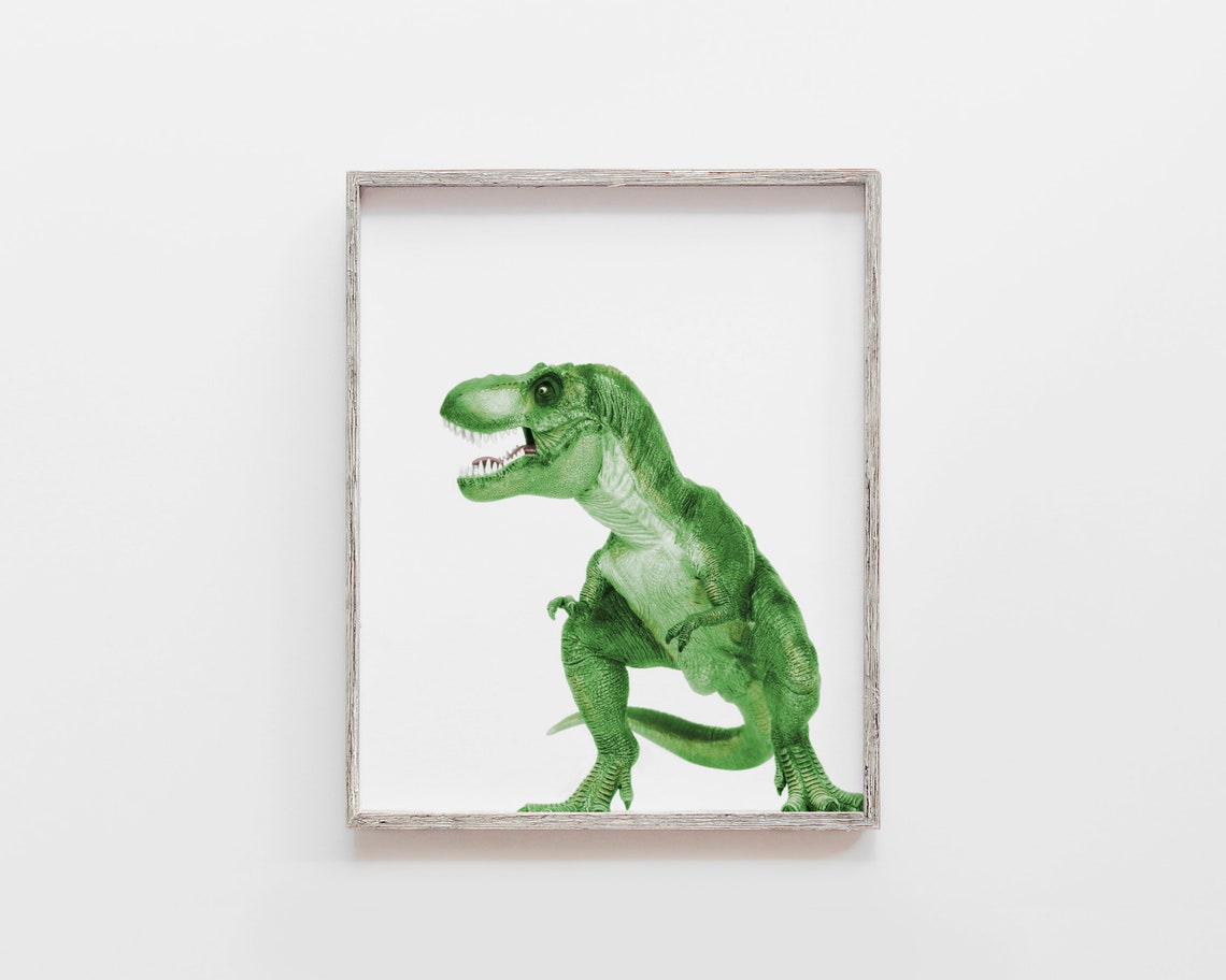 T Rex Print Tyrannosaurus Rex Printable Wall Art Bright | Etsy