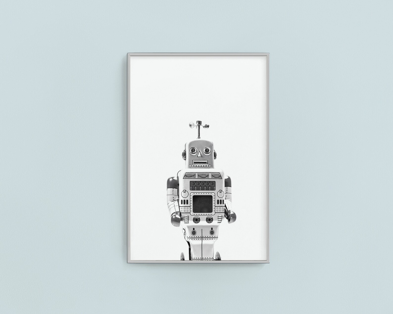 Robot Wall Art Robot Wall Decor Robot Nursery Art Retro - Etsy
