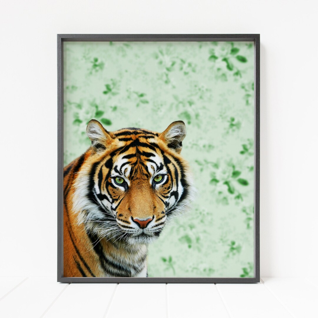 Tiger Print, Tiger Wall Art, Safari Animal Print, Safari Nursery Decor ...
