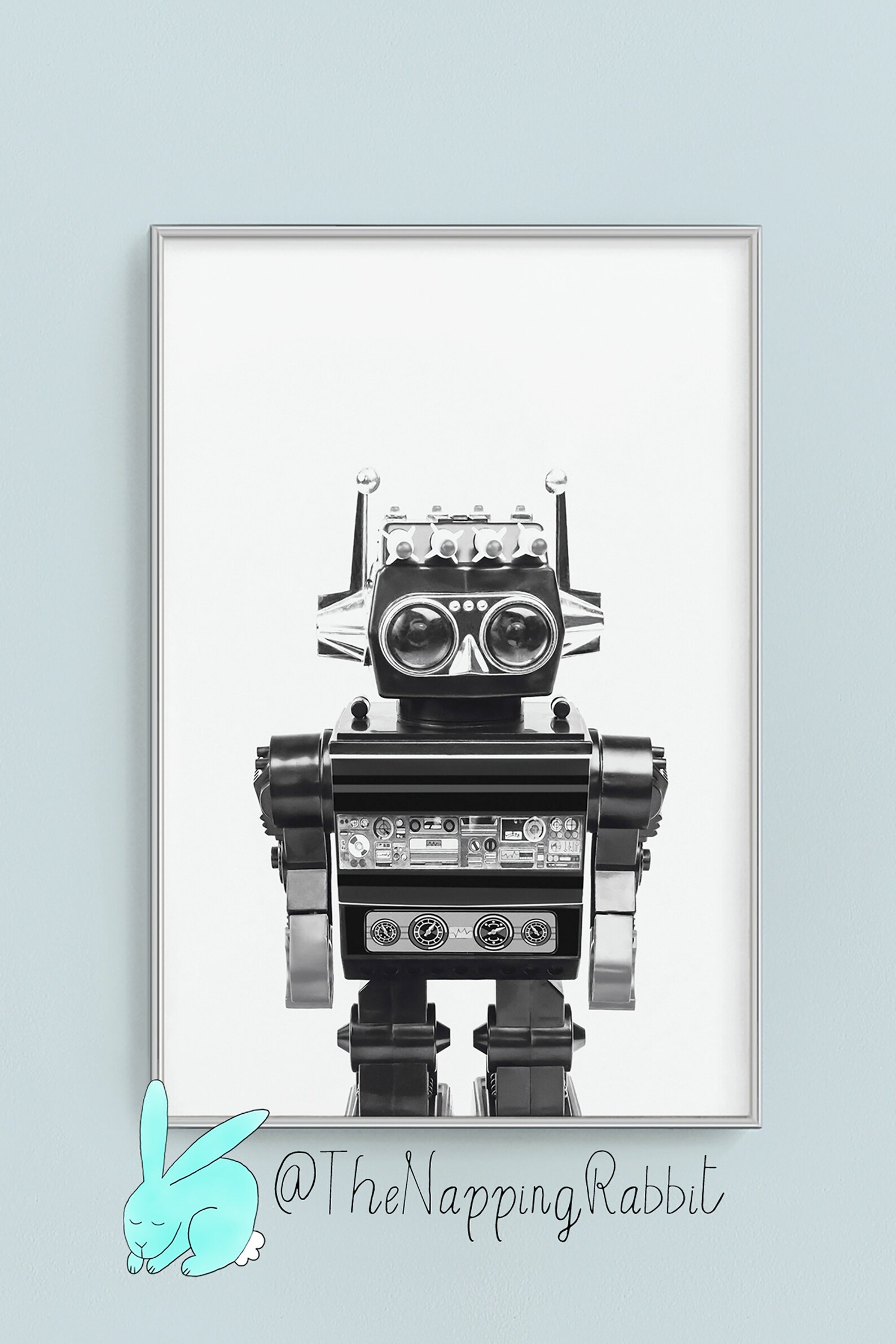 Robot Wall Decor Robot Print Robot Poster Robot Decor - Etsy