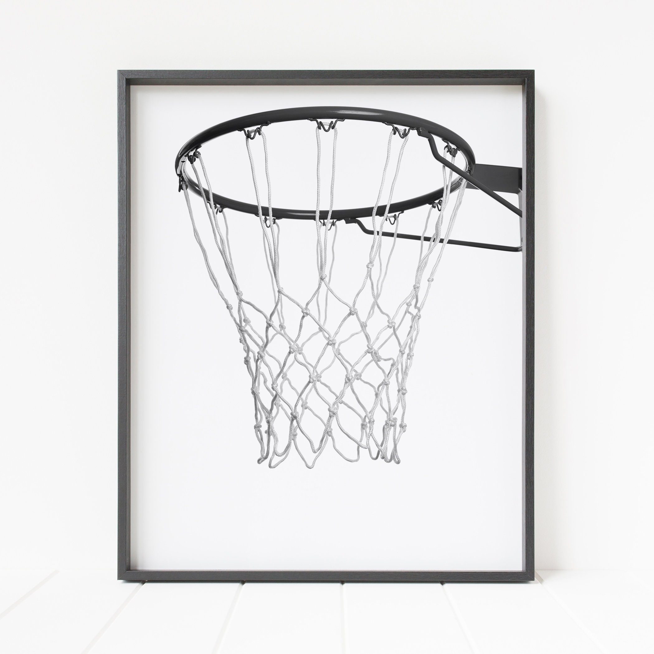 Basketball Net Print, Basketball Hoop, Sports Decor, Basketball Decor ...