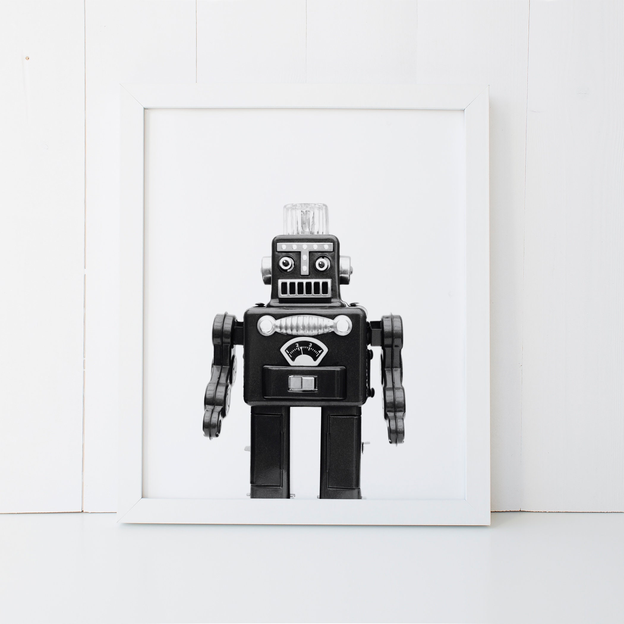 Robot Print, Robot Wall Decor, Robot Nursery Decor, Printable Robot ...