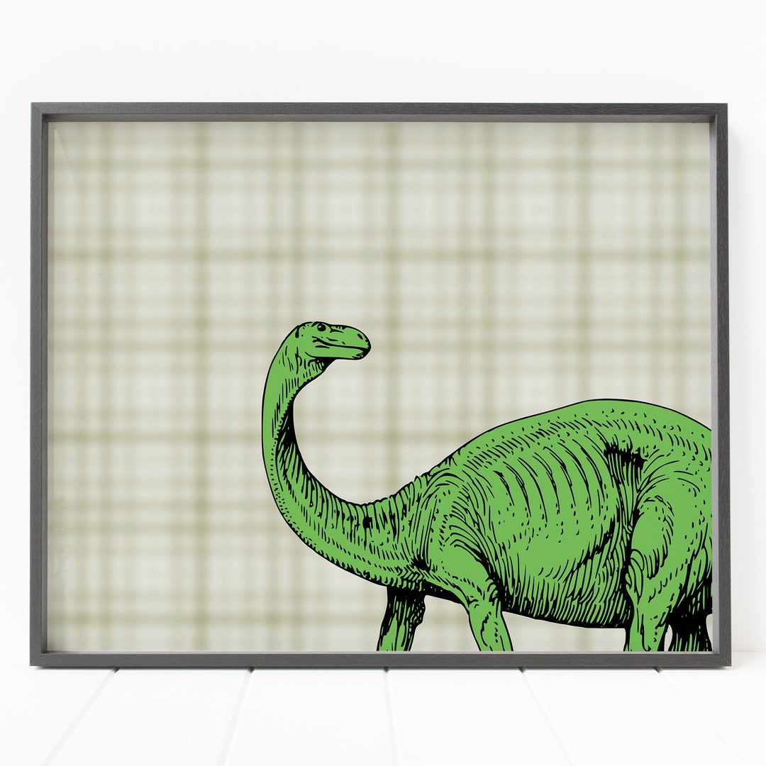 Brontosaurus Print, Apatosaurus Print, Dinosaur Print, Printable ...