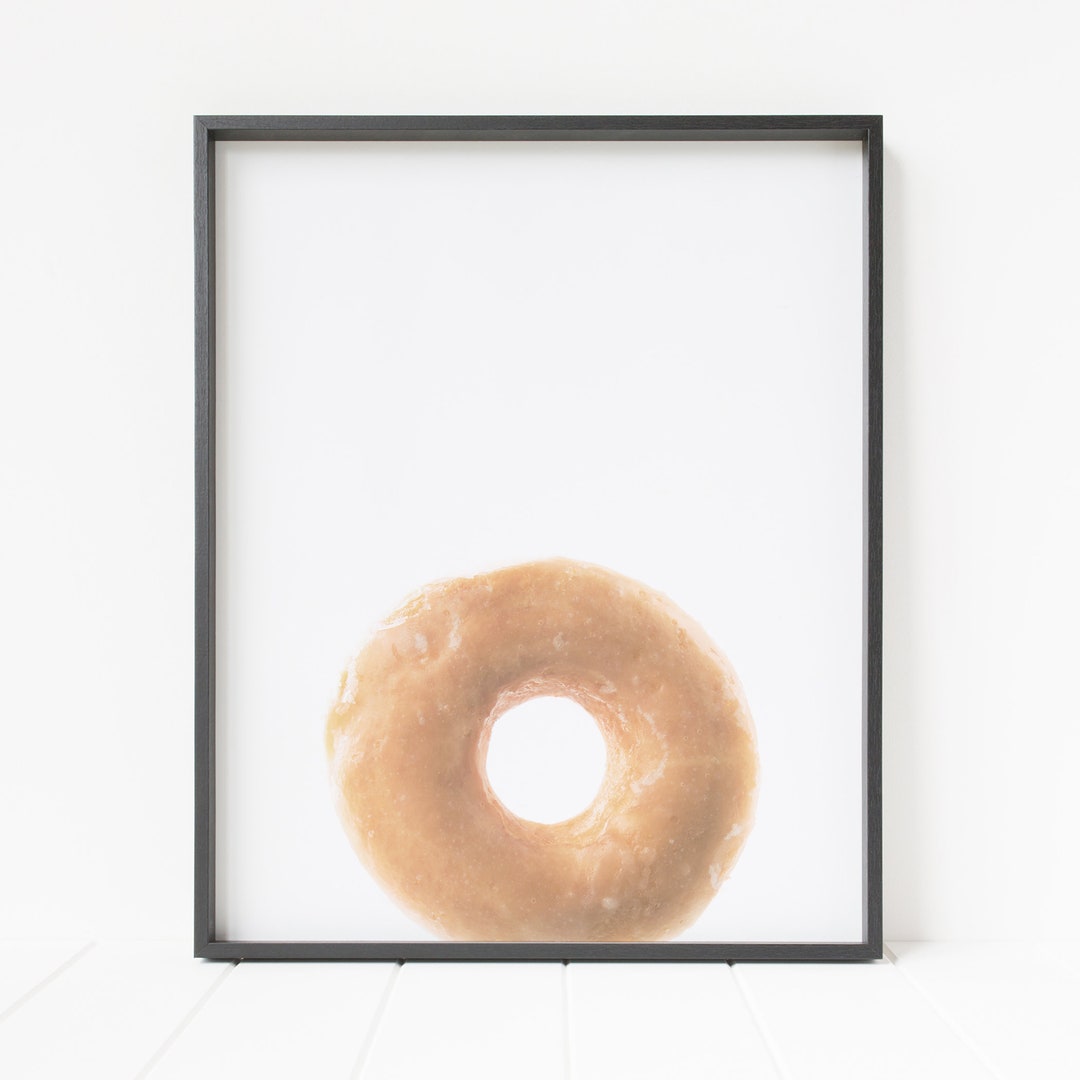 Doughnut Print, Glazed Donut Print, Dessert Wall Art, Children's Room ...