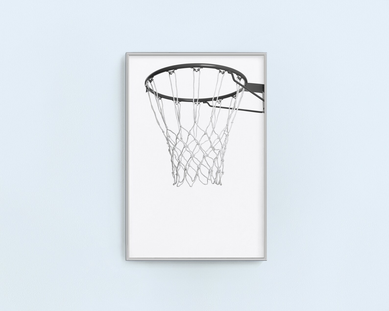 Basketball Net Print, Basketball Hoop, Sports Decor, Basketball Decor ...