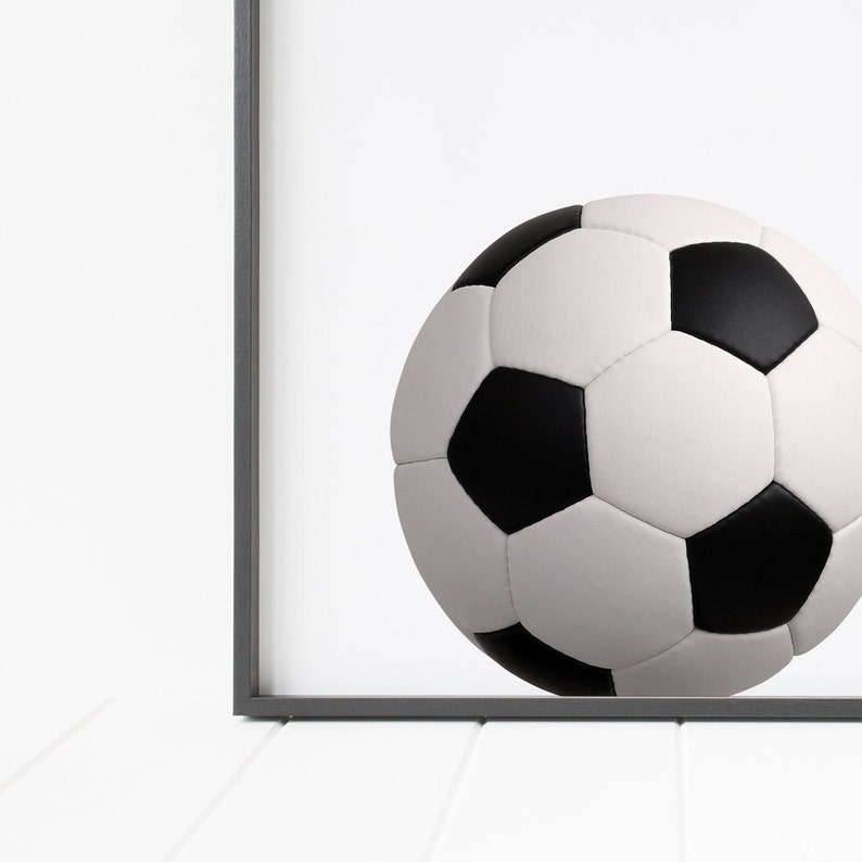 Soccer Ball Print, Soccer Decor, Sports Decor, Soccer Wall Art ...