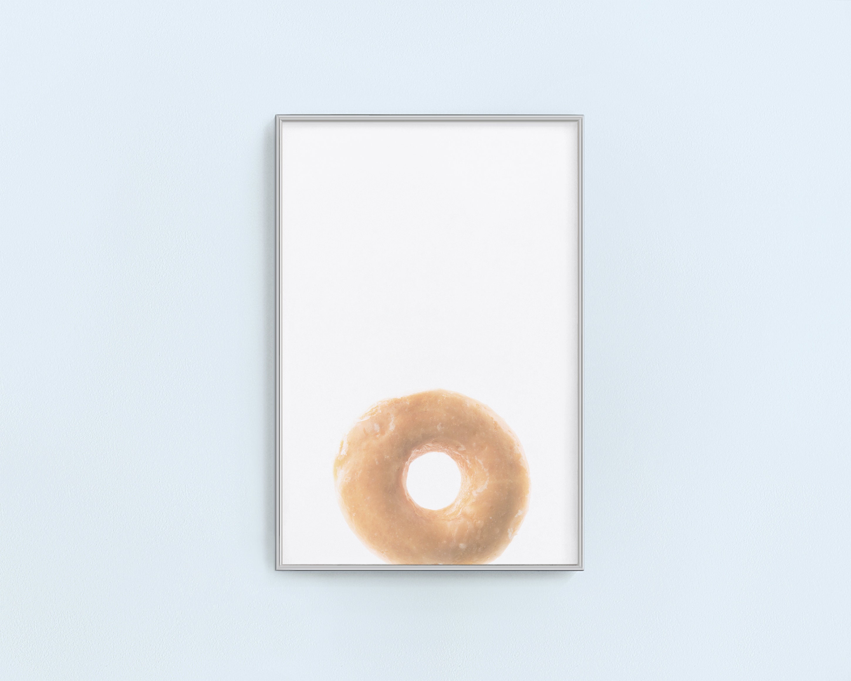 Doughnut print glazed donut print dessert wall art sweets | Etsy