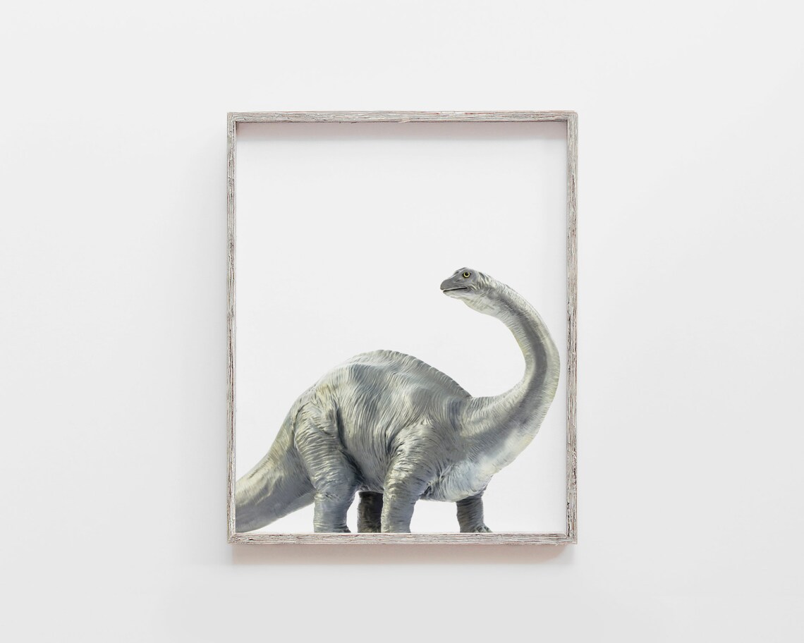 Brontosaurus Print Dinosaur Print Dinosaur Decor Nursery - Etsy