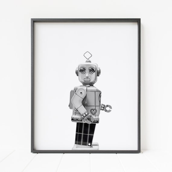 Female Robot Drawing