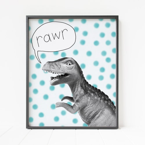 T-rex Print Dinosaur Wall Decor Tyrannosaurus Rex PRINTABLE - Etsy