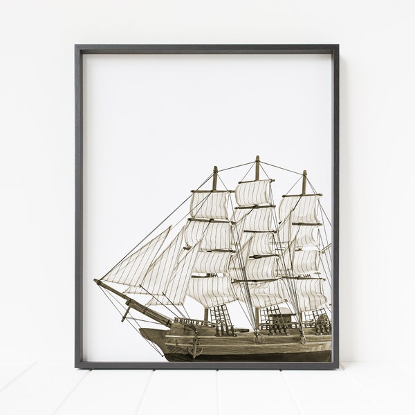 Clipper Ship Print - Etsy