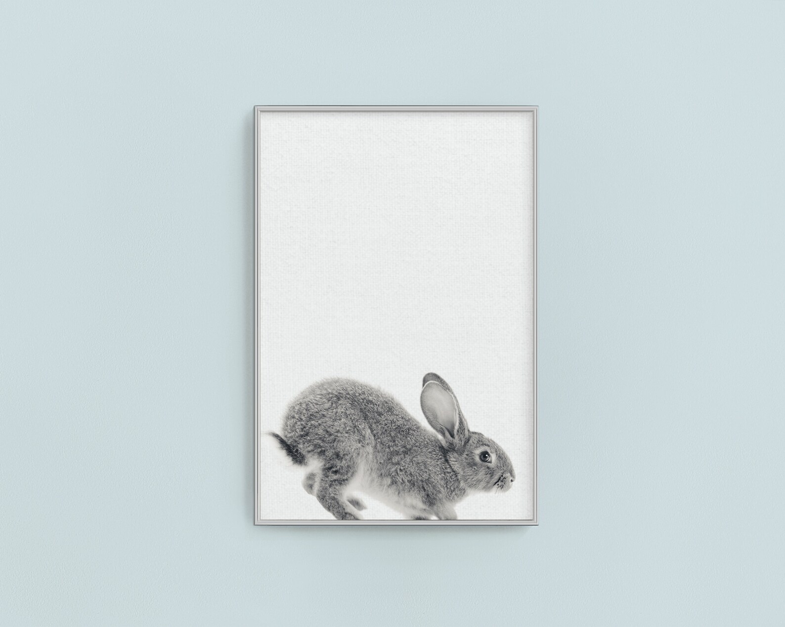 Bunny Wall Art Rabbit Print Nursery Decor PRINTABLE Wall - Etsy