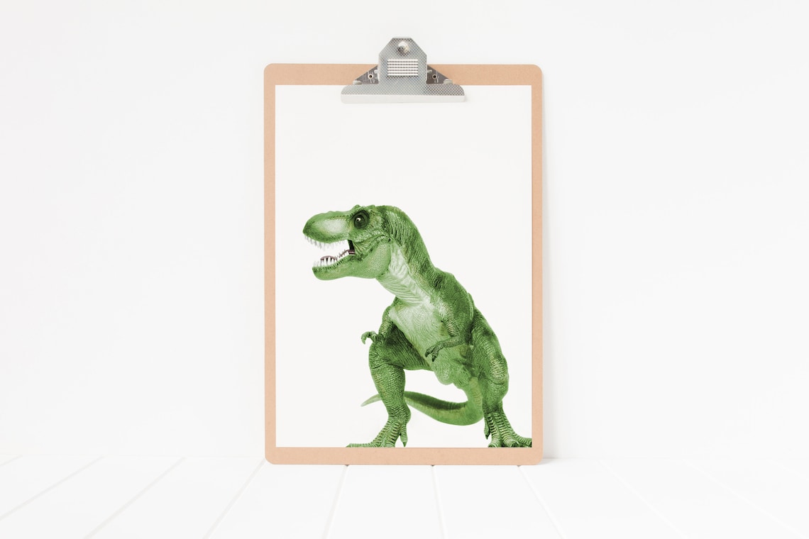 T Rex Print Tyrannosaurus Rex Printable Wall Art Bright | Etsy