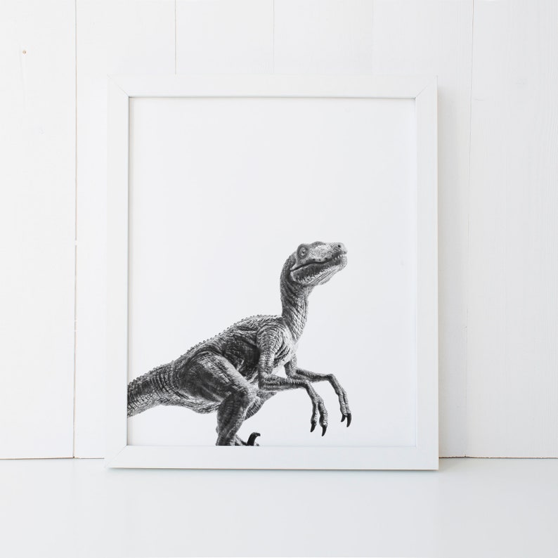 Dinosaur Wall Art Dinosaur Printable Velociraptor Print - Etsy