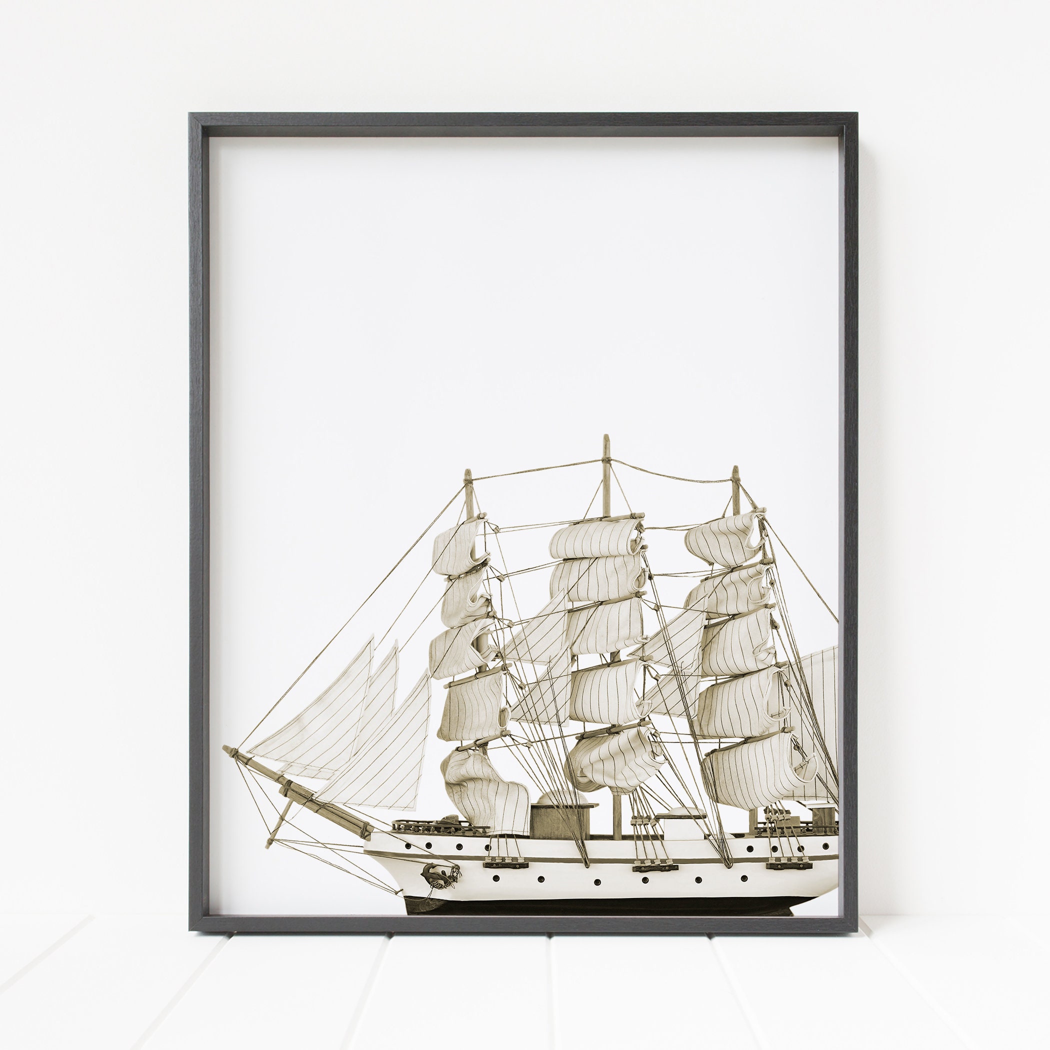 Ship Print, Clipper Ship Wall Art, Sailboat Print, Nautical Decor ...