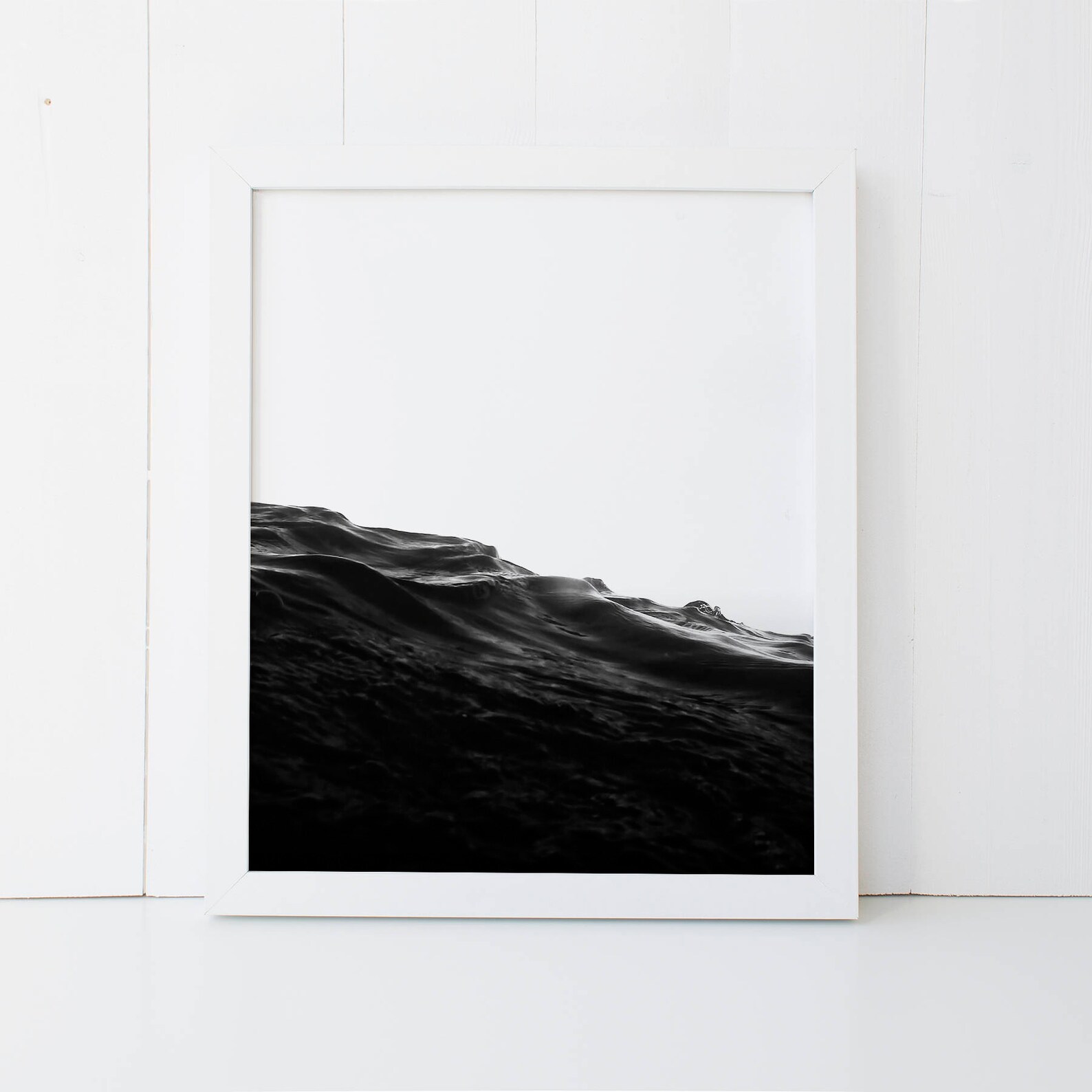 Water Print Wave Print Black and White Wave Photography - Etsy