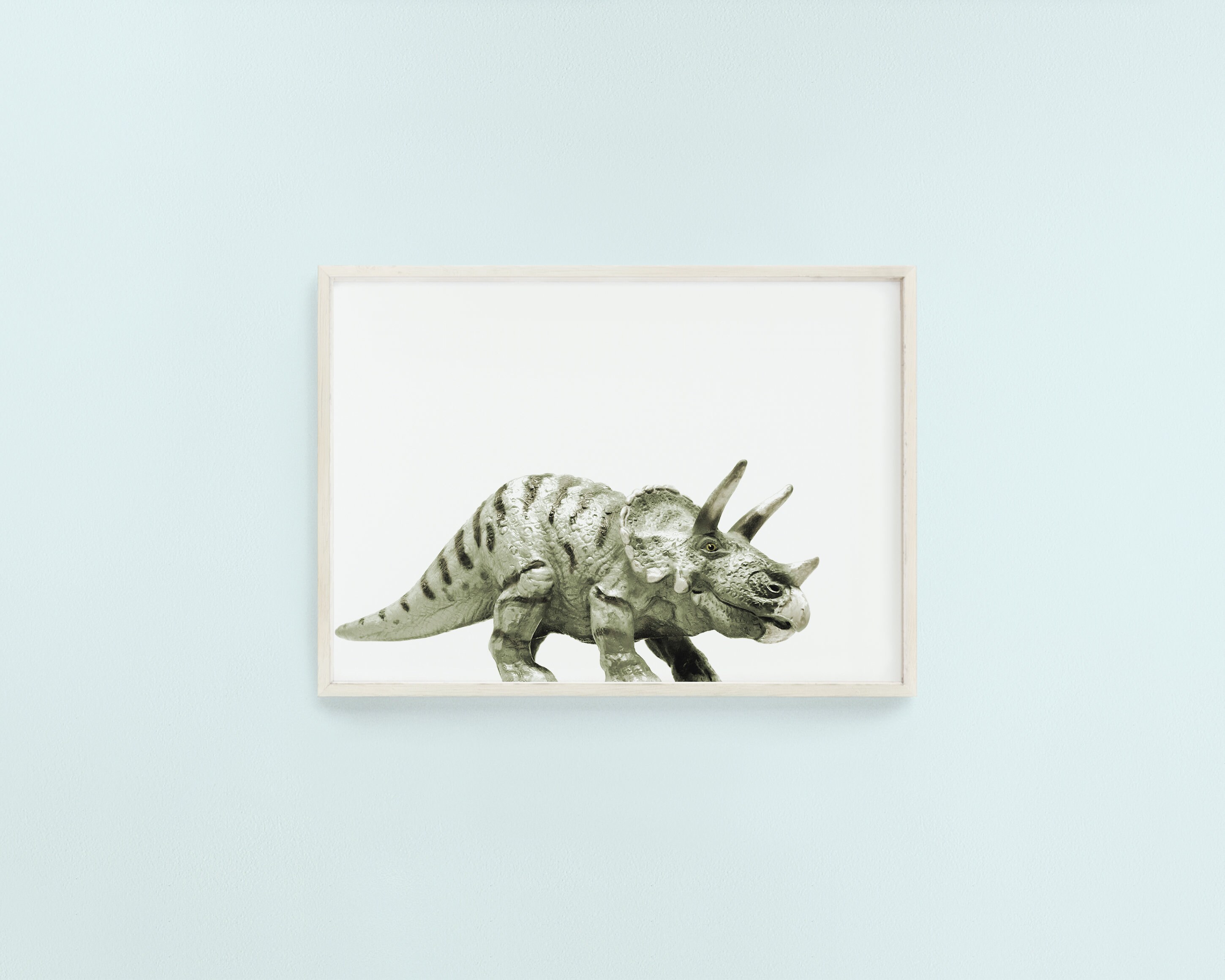 Triceratops Print, Dinosaur Wall Art, Dinosaur Decor, Dinosaur Print ...