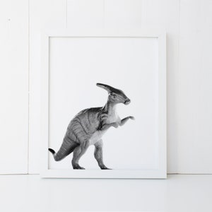 Dinosaur Print, Parasaurolophus Print, Dinosaur Wall Decor, Large ...