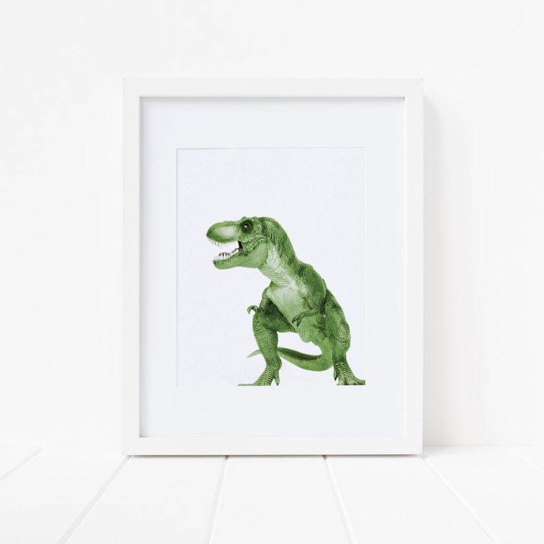 T Rex Print Tyrannosaurus Rex Printable Wall Art Bright - Etsy