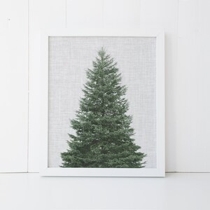 Christmas Tree Print, Printable Christmas Tree Wall Art, Christmas Tree ...