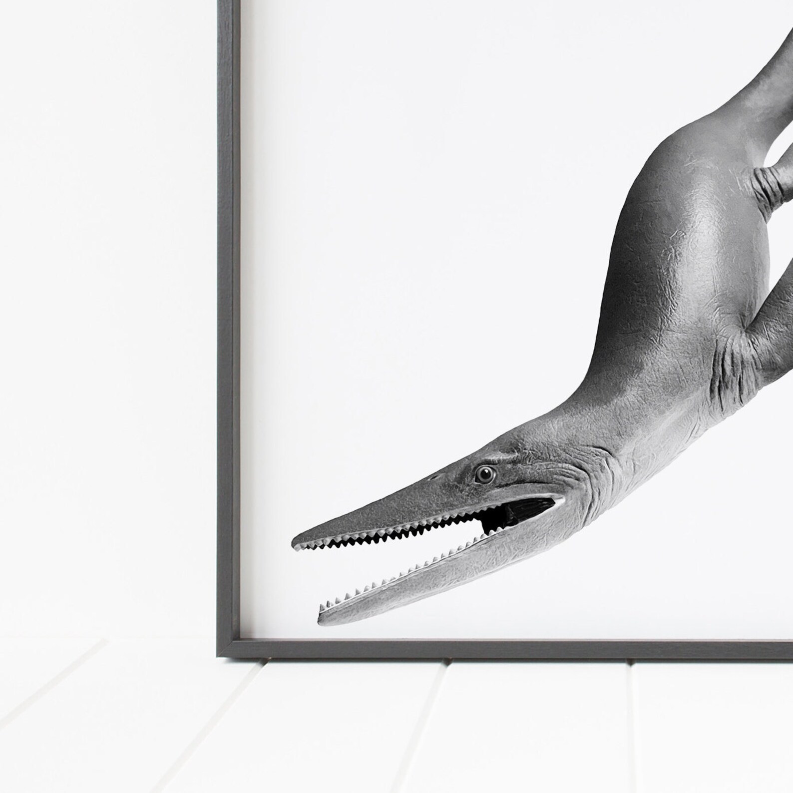 Mosasaur Print Mosasaurus Dinosaur Wall Art Swimming - Etsy