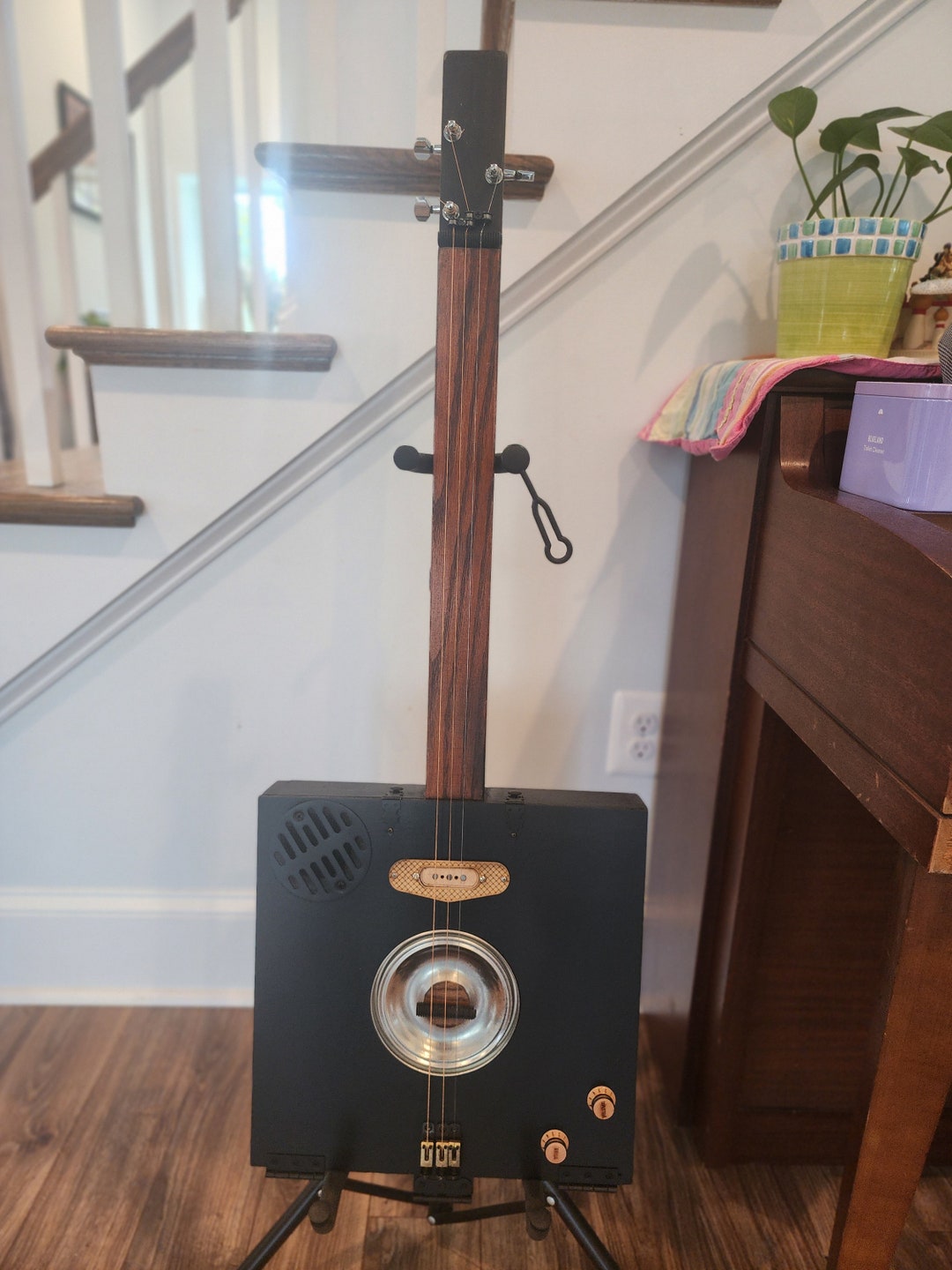 3-string Electric Resonator Cigar Box Guitar: the Big Box Resonator ...
