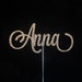 Custom Name Cake Topper Personalized Cake Topper Topper - Etsy
