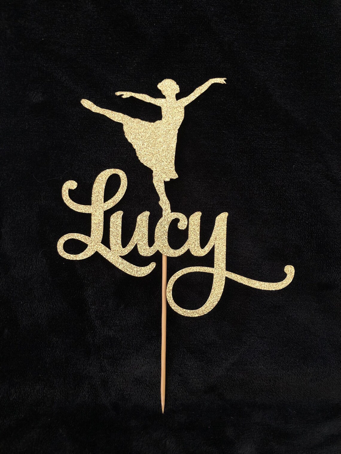 Dancer Cake Topper Personalized Centerpiece Glitter Cake | Etsy