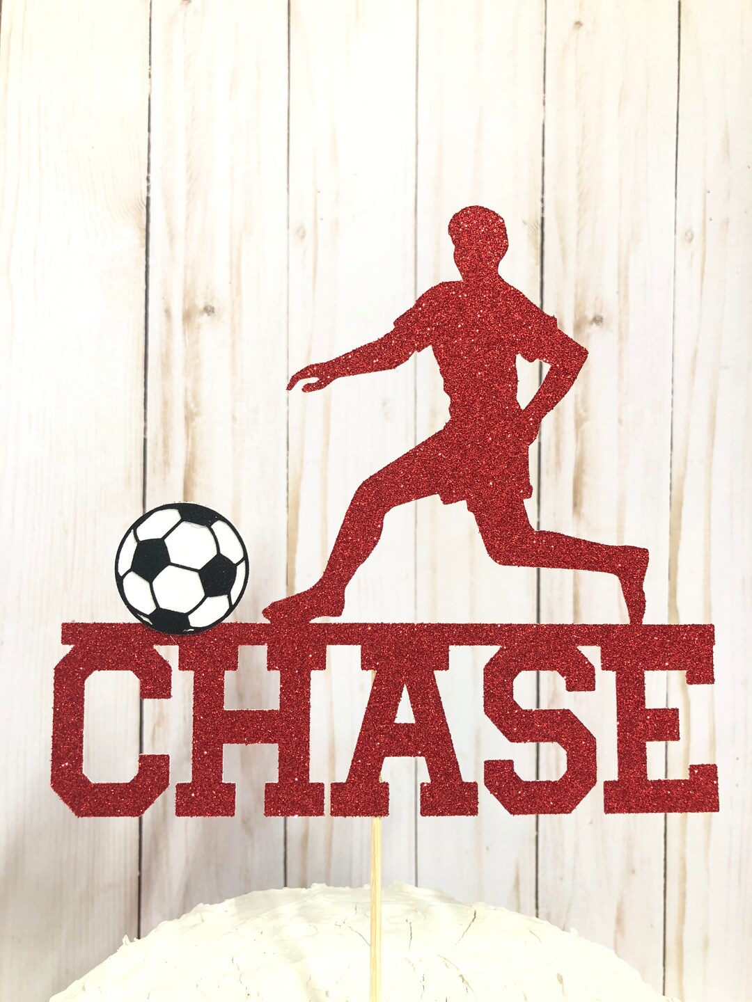 Soccer Cake Topper, Soccer Themed Party Decor, Custom Cake Topper for ...