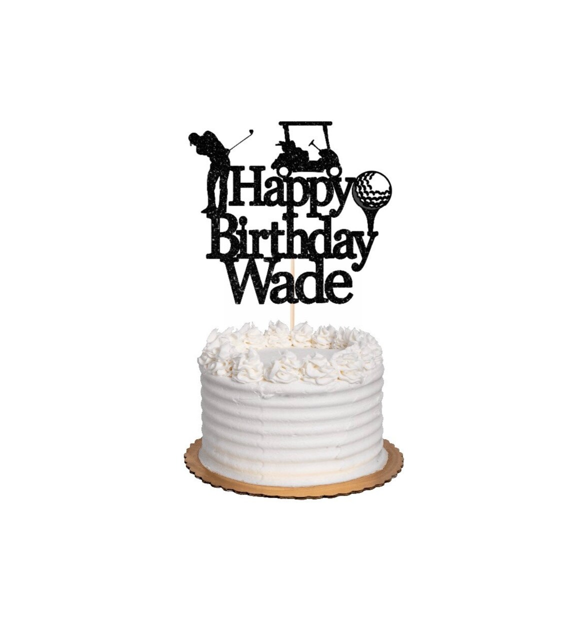Golf Birthday Cake Topper Personalized Golf Cake Topper - Etsy