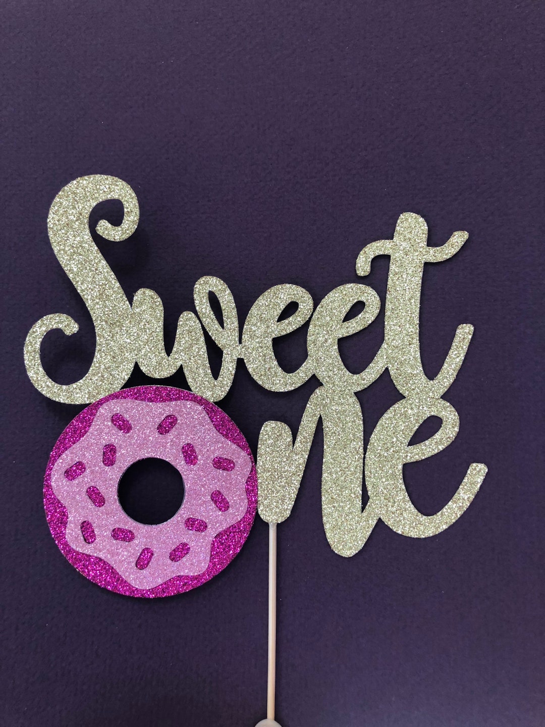Sweet One Cake Topper / Donut Cake Topper / First Birthday Cake Pick ...