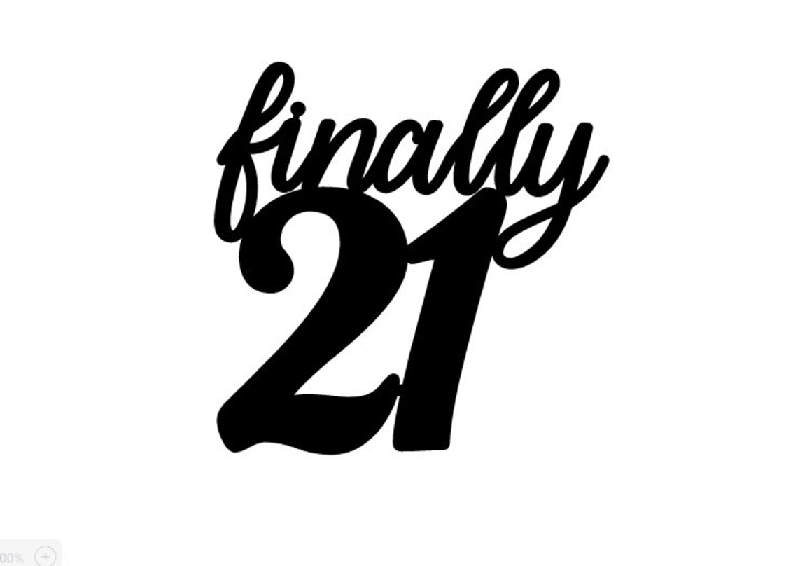 Finally 21 Cake Topper 21st Birthday Cake Topper Happy - Etsy