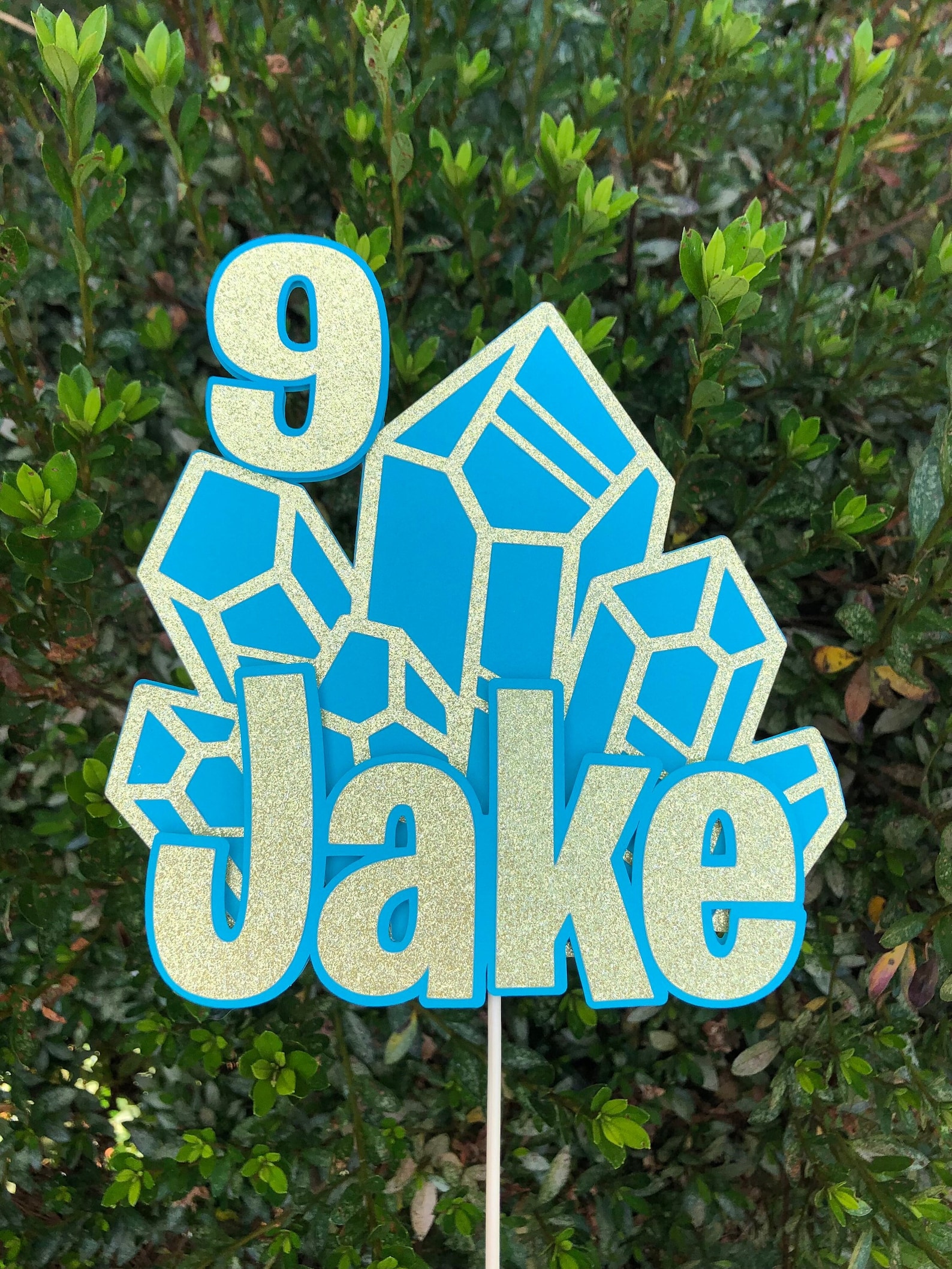 Gemstone Cake Topper Crystal Cake Topper Custom Gem Topper - Etsy