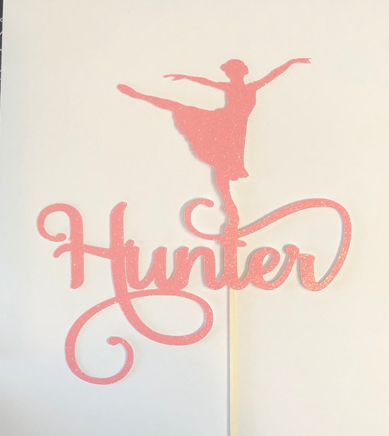 Dancer Cake Topper Personalized Centerpiece Glitter Cake | Etsy