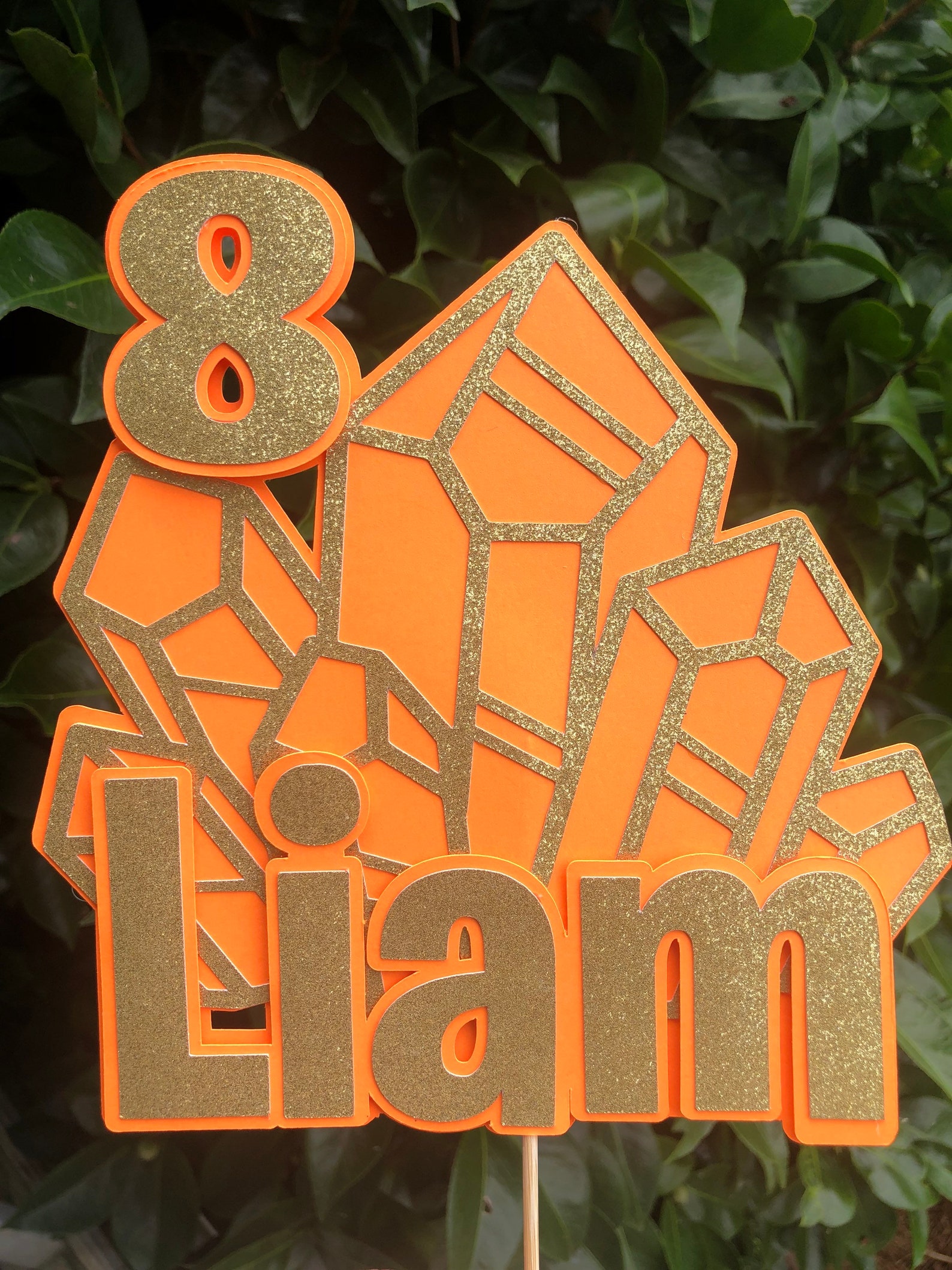 Gemstone Cake Topper Crystal Cake Topper Custom Gem Topper - Etsy