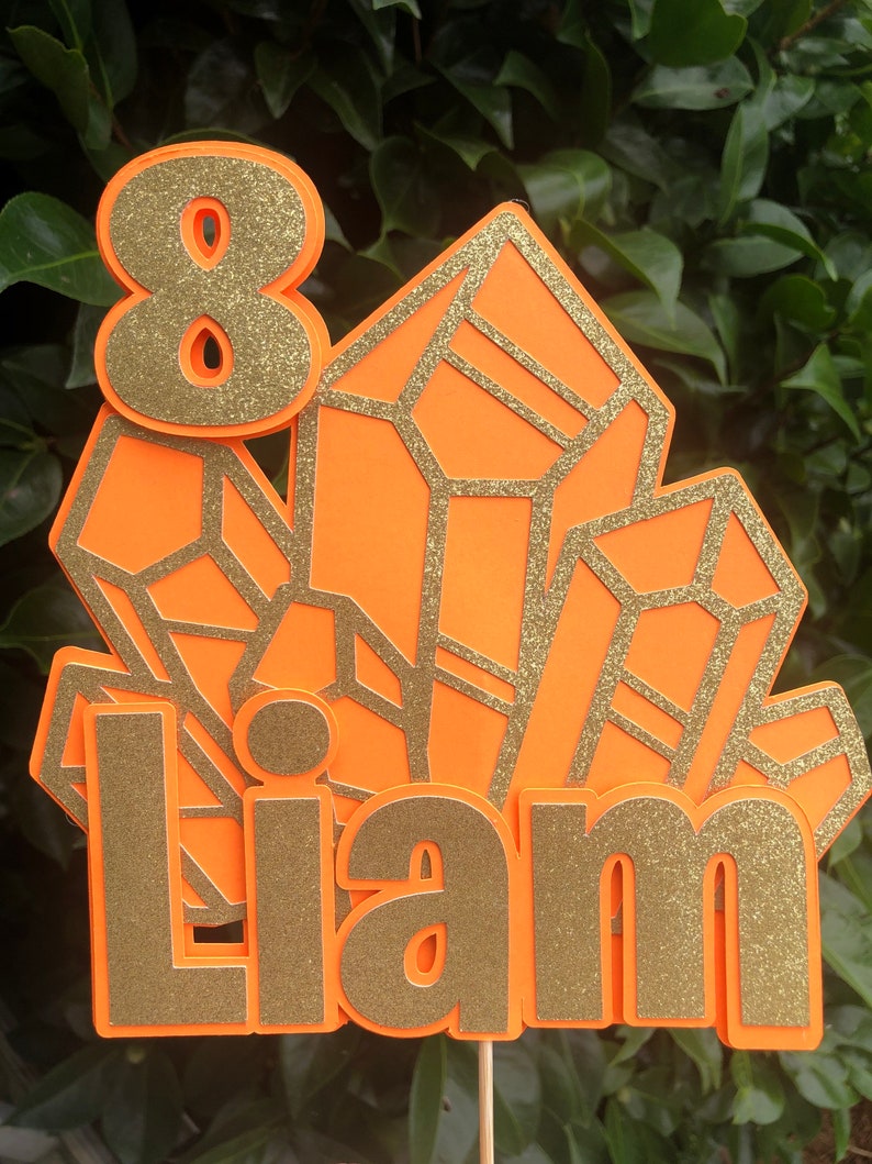 Gemstone Cake Topper Crystal Cake Topper Custom Gem Topper - Etsy