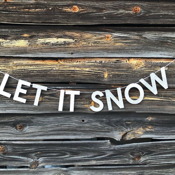 Let It Snow Banner - Etsy