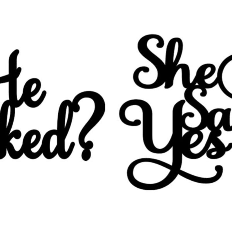 He Asked She Said - Etsy