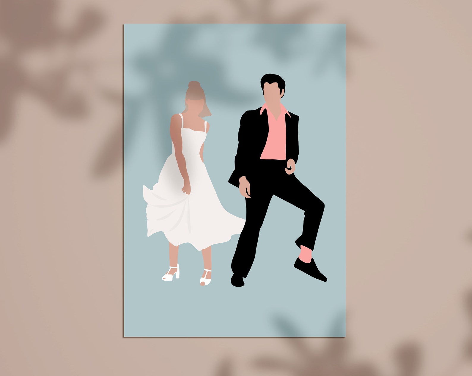 Grease Movie Art INSTANT DOWNLOAD Minimalist Illustration Printable Art ...