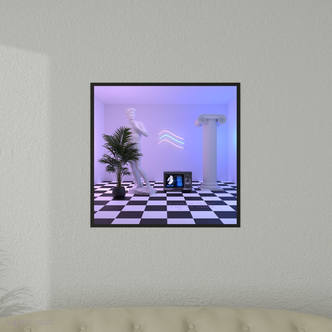PRINTABLE ANY SIZE, Vaporwave, Macintosh, Floral Shoppe, Abstract ...