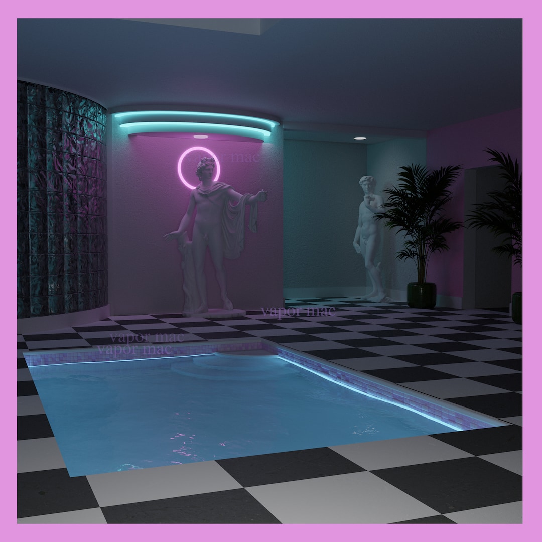 PRINTABLE ANY SIZE Retro Vaporwave, High Quality, Apollo, Nostalgic ...