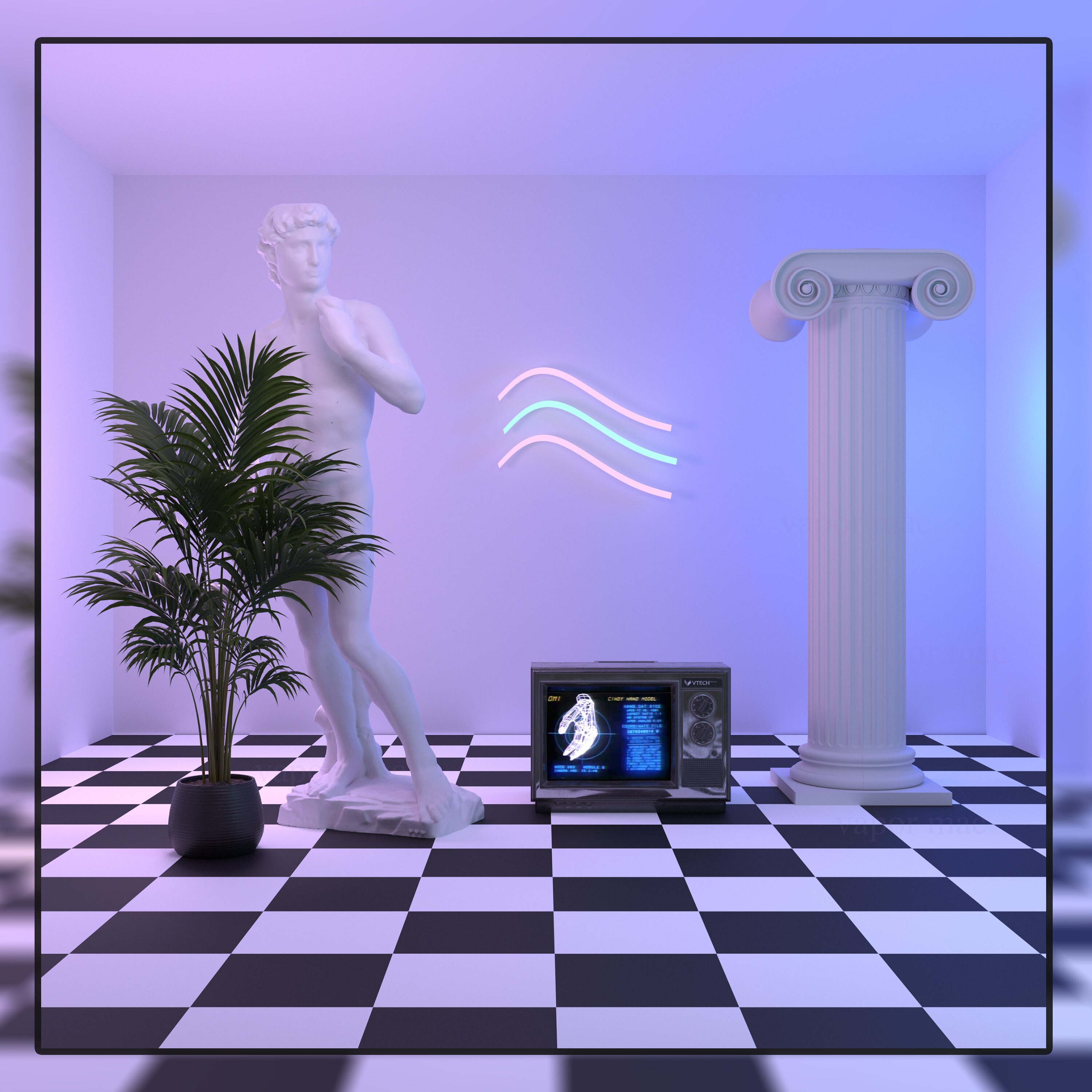 PRINTABLE ANY SIZE, Vaporwave, Macintosh, Floral Shoppe, Abstract ...