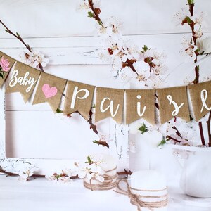 Custom Personalized Name Banner, Baby Nursery Decor, Burlap Banner ...