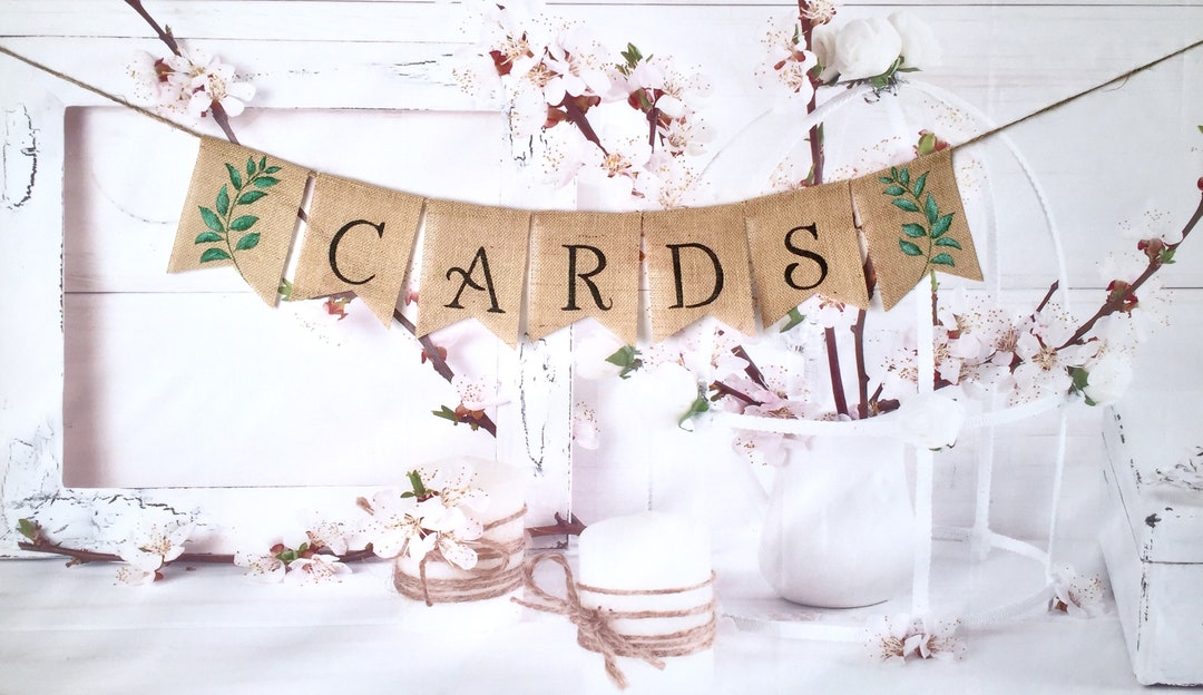CARDS Wedding Burlap Banner, GIFTS Wedding Burlap Banner, Bride to Be ...